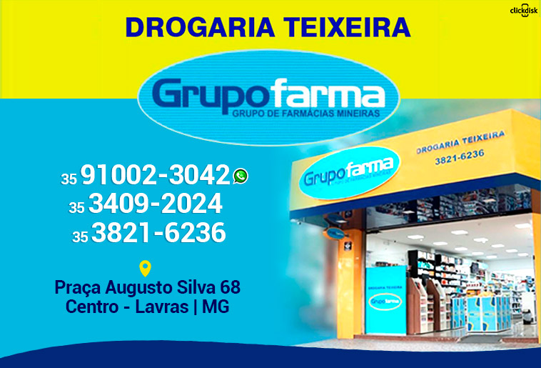DROGARIA TEIXEIRA LAVRAS - LOJA 4, 3821-6236 - Click & Disk